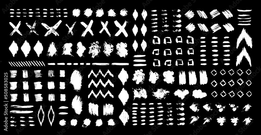 Grunge design elements set. Grunge shapes collection for patterns or ...