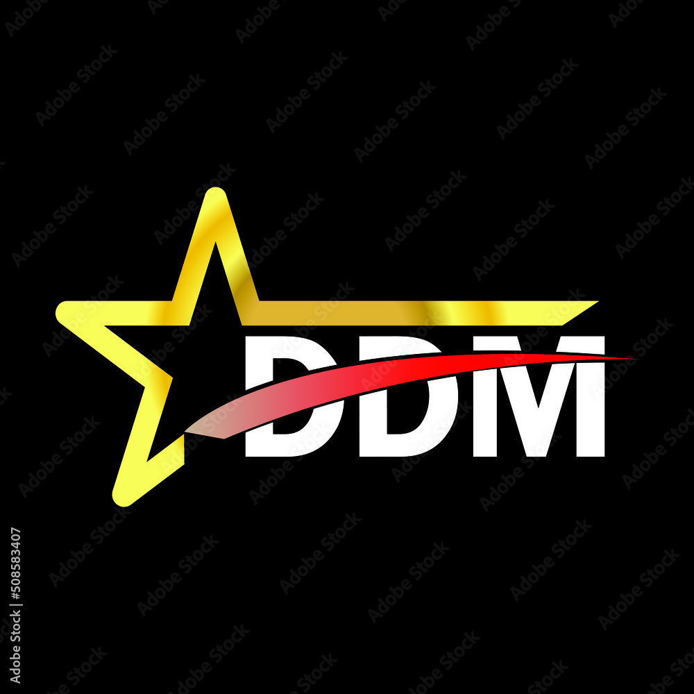 Vecteur Stock DDM letter logo design. DDM creative letter logo. simple ...