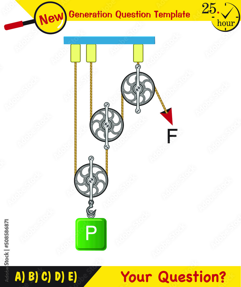 Physics, Science experiments on force and motion with pulley, next ...