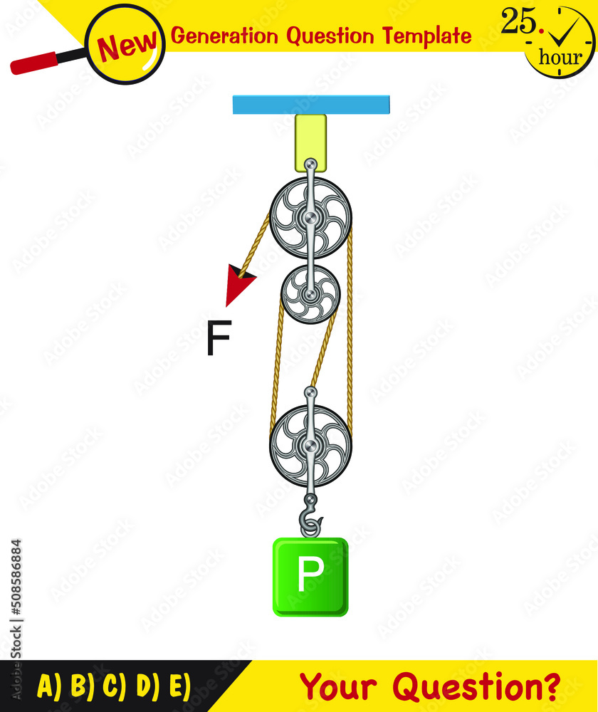 Physics, Science experiments on force and motion with pulley, next ...