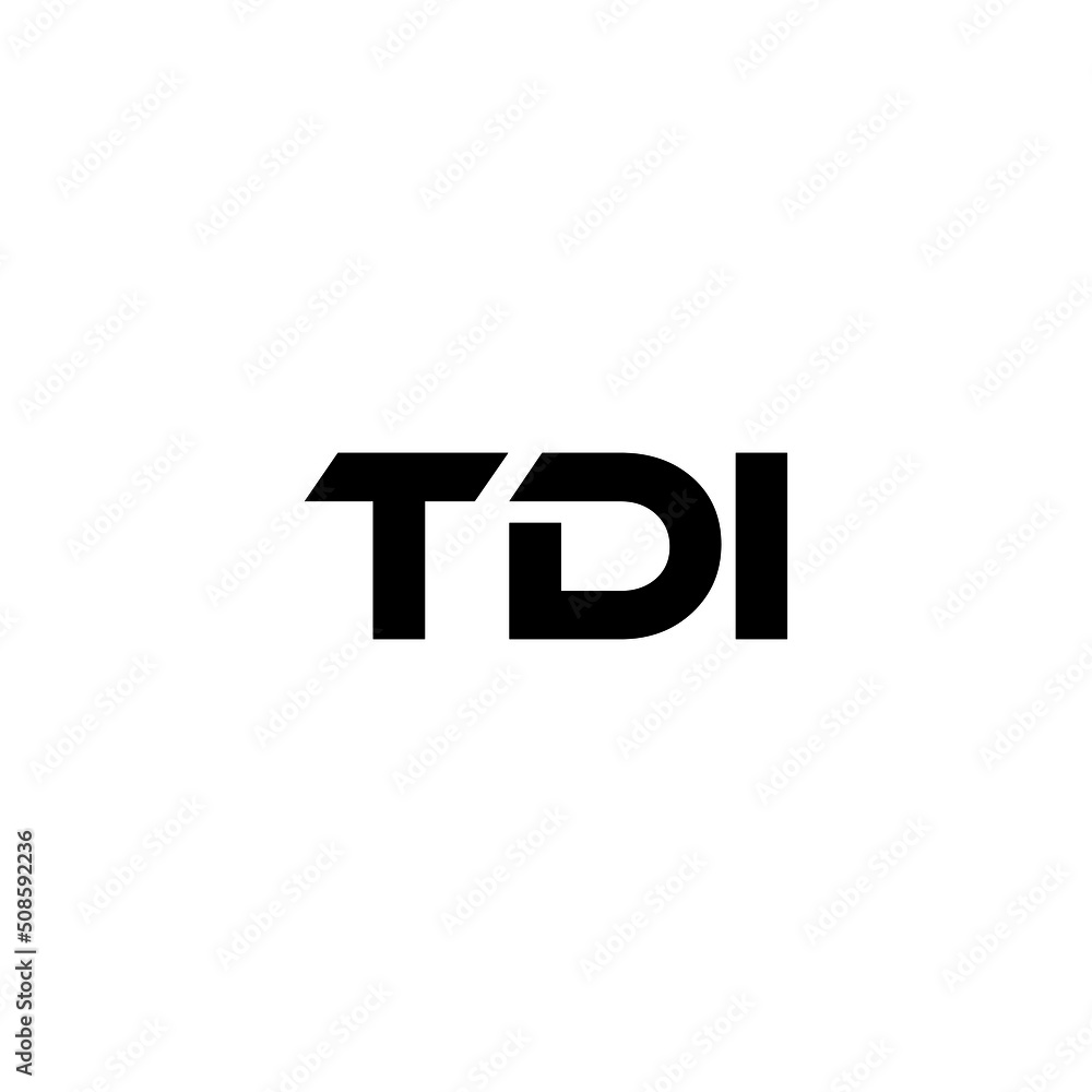 Vecteur Stock TDI letter logo design with white background in ...