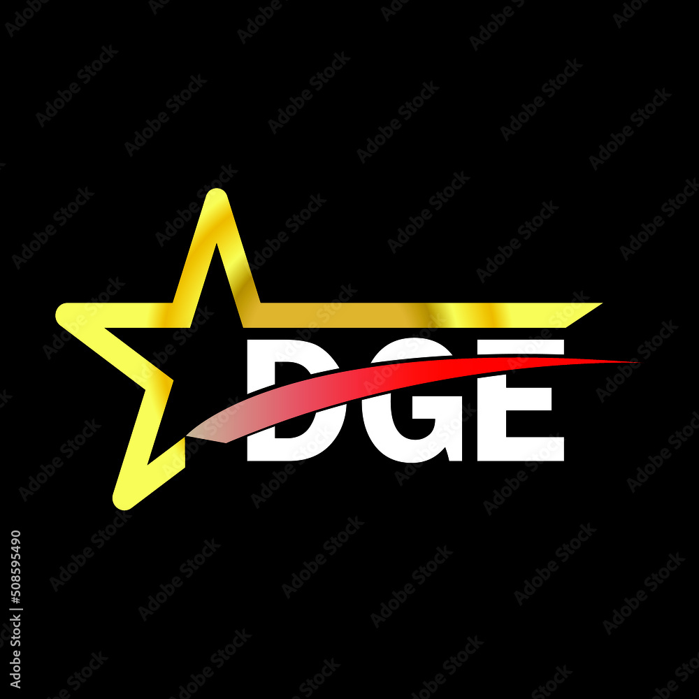 DGE letter logo design. DGE creative letter logo. simple and modern ...