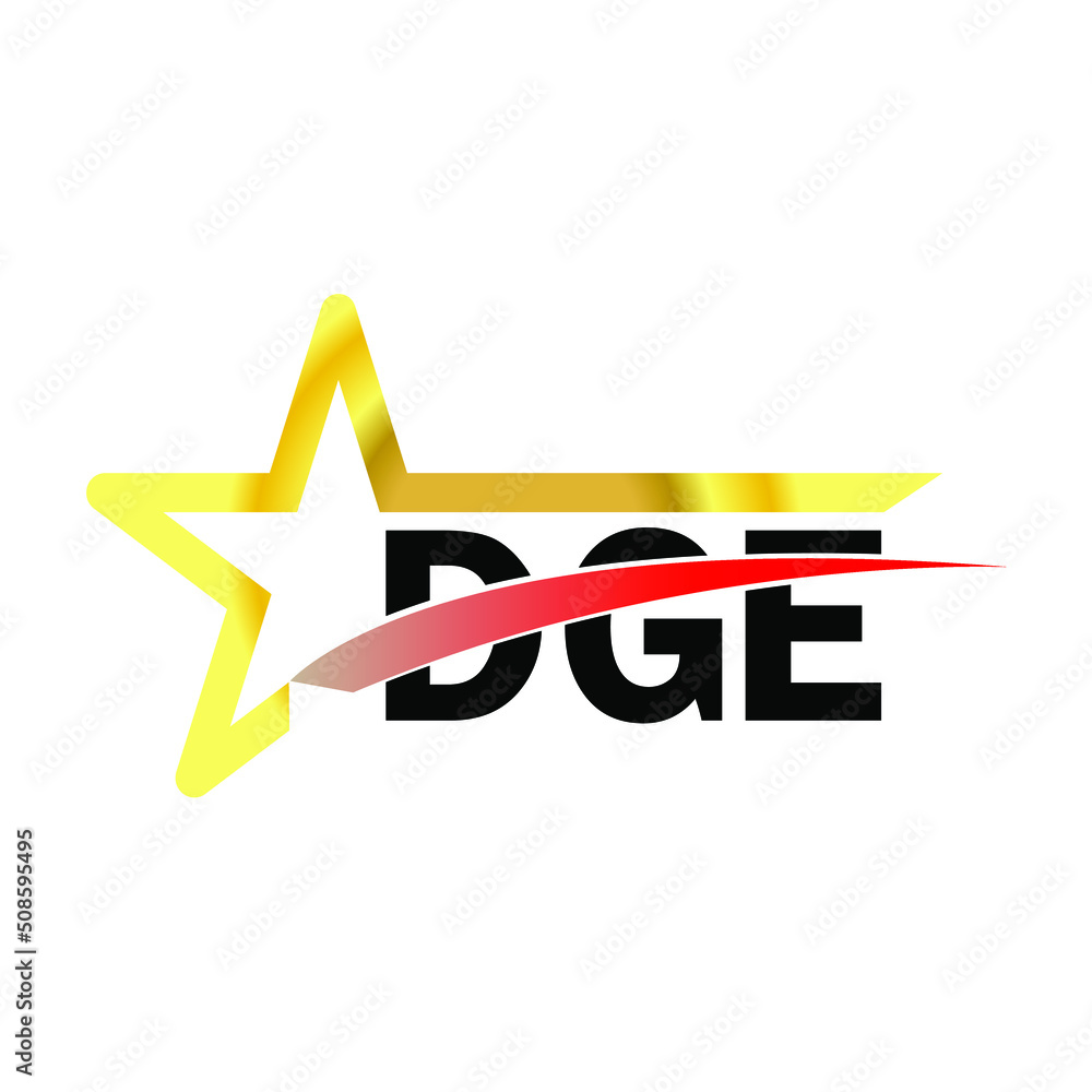 DGE letter logo design. DGE creative letter logo. simple and modern letter logo. DGE alphabet ...