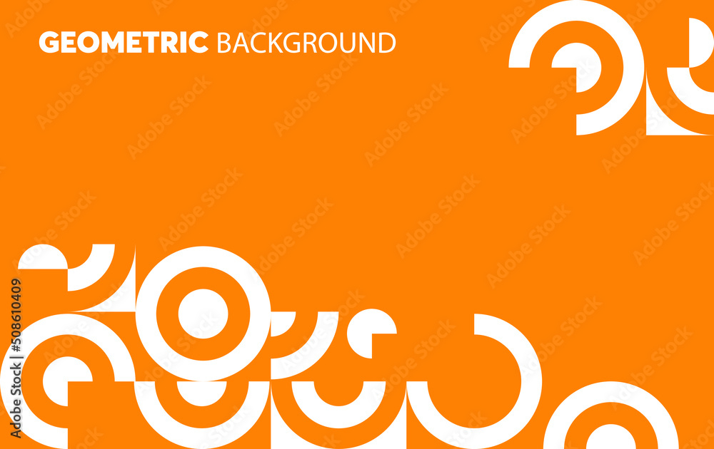 Color neo geo poster. Modern grid flyer with geometric shapes, geometry ...