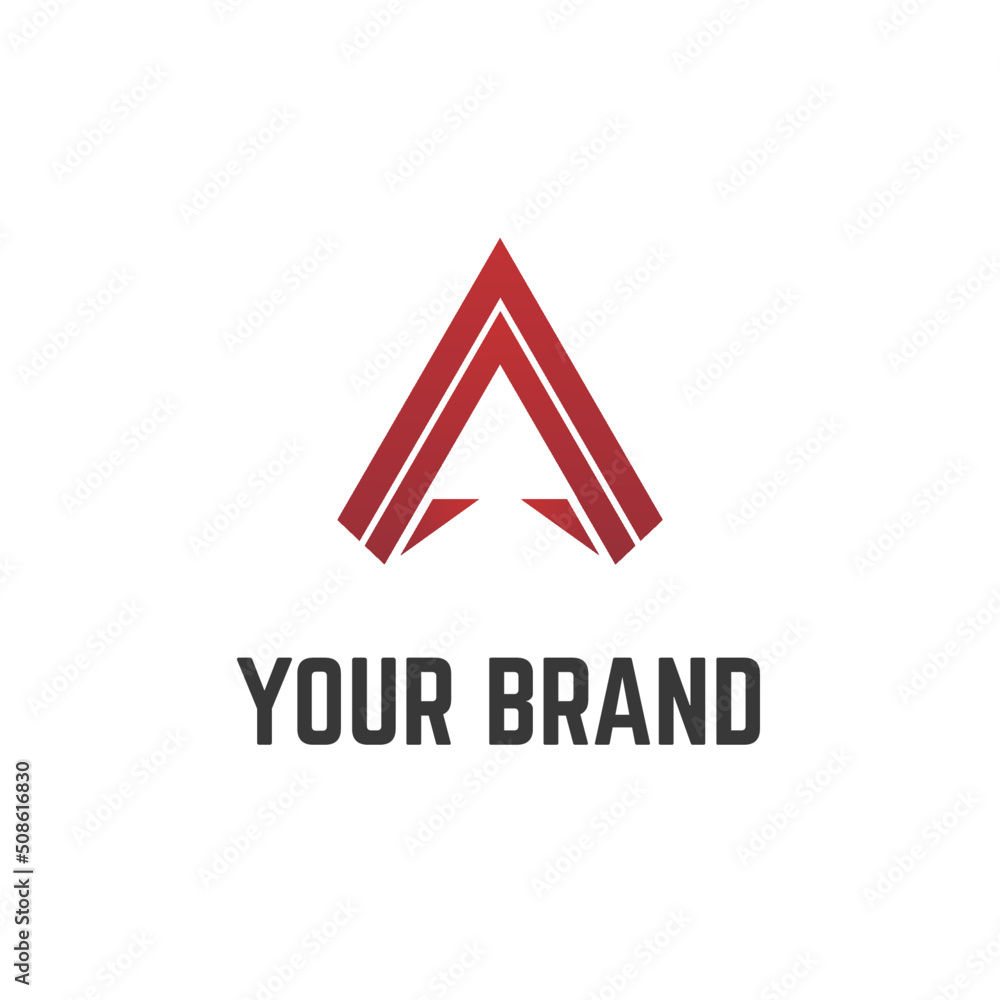 Level Up logo with letter A and an Arrow up Stock Vector | Adobe Stock