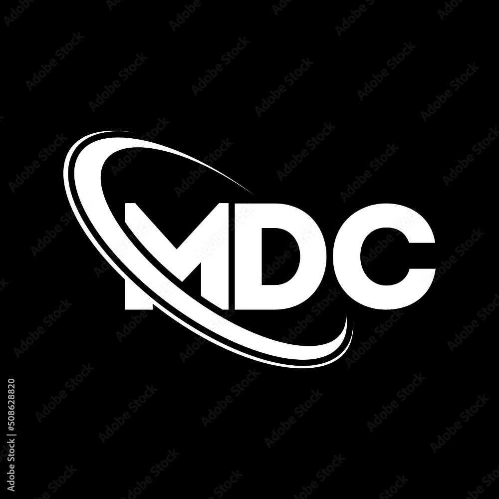 MDC logo. MDC letter. MDC letter logo design. Initials MDC logo linked ...