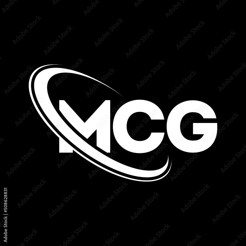 MCG logo. MCG letter. MCG letter logo design. Intitials MCG logo linked ...