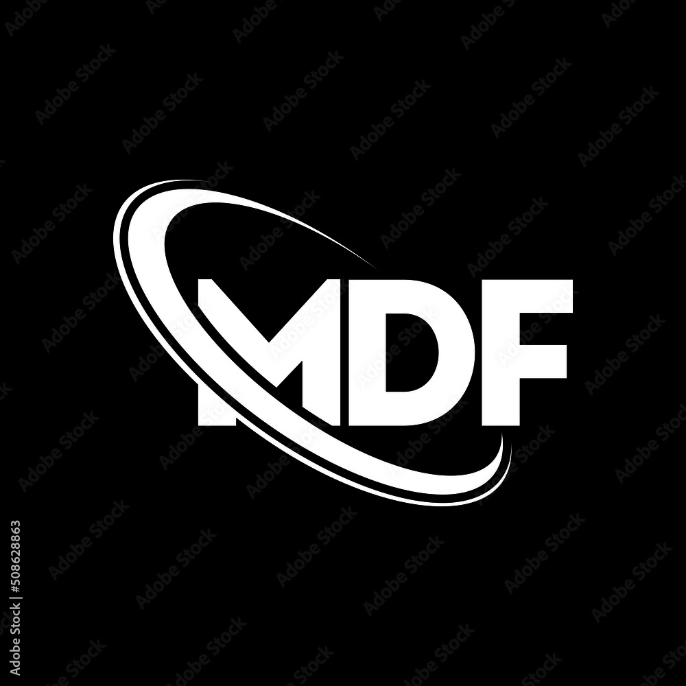 MDF logo. MDF letter. MDF letter logo design. Initials MDF logo linked ...