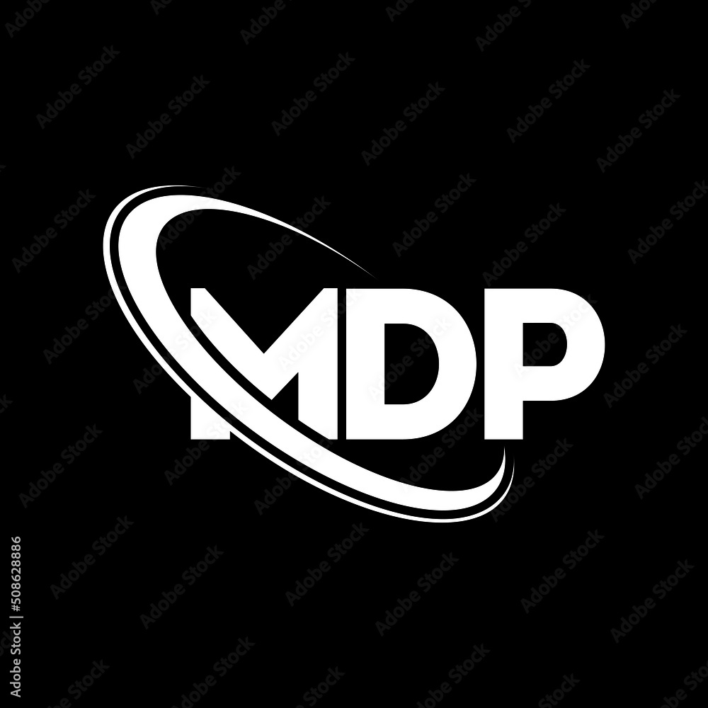 MDP logo. MDP letter. MDP letter logo design. Initials MDP logo linked ...