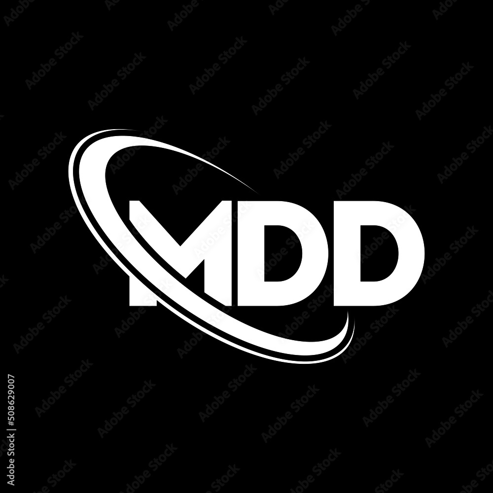 MDD logo. MDD letter. MDD letter logo design. Initials MDD logo linked ...