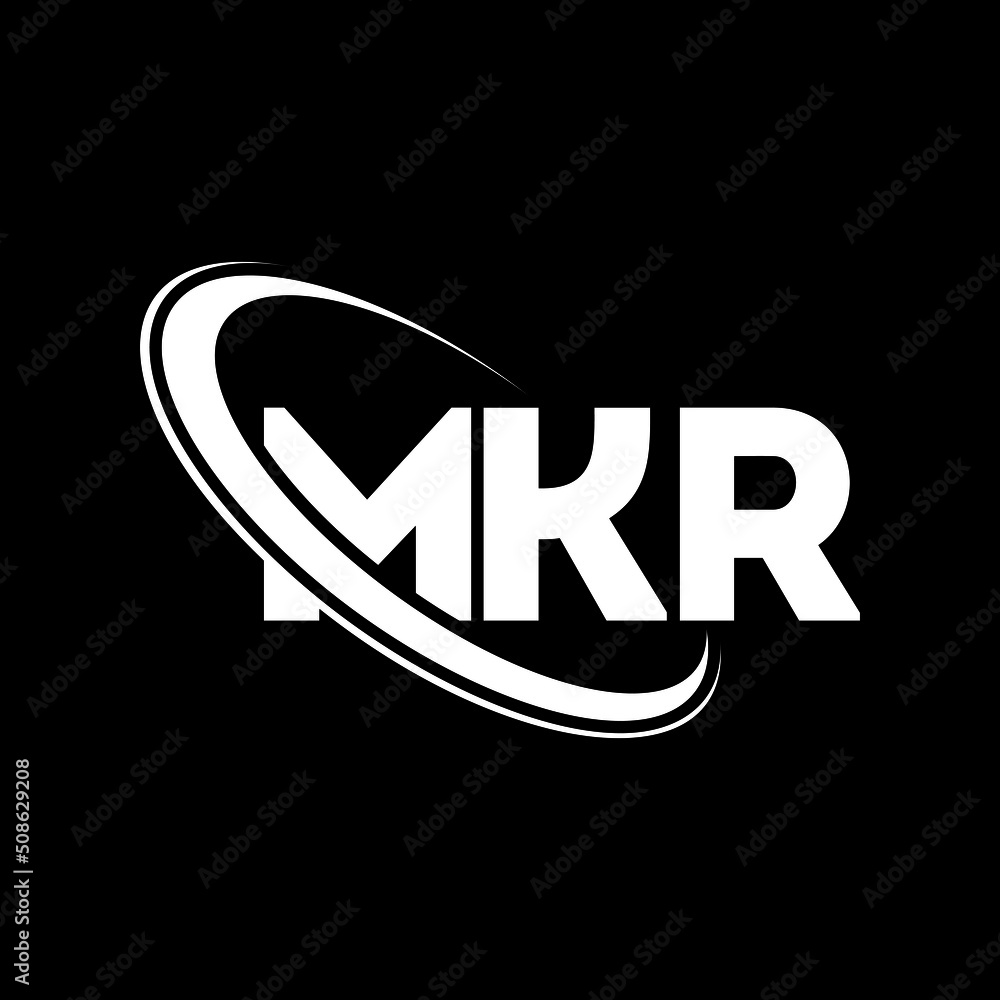MKR logo. MKR letter. MKR letter logo design. Initials MKR logo linked ...