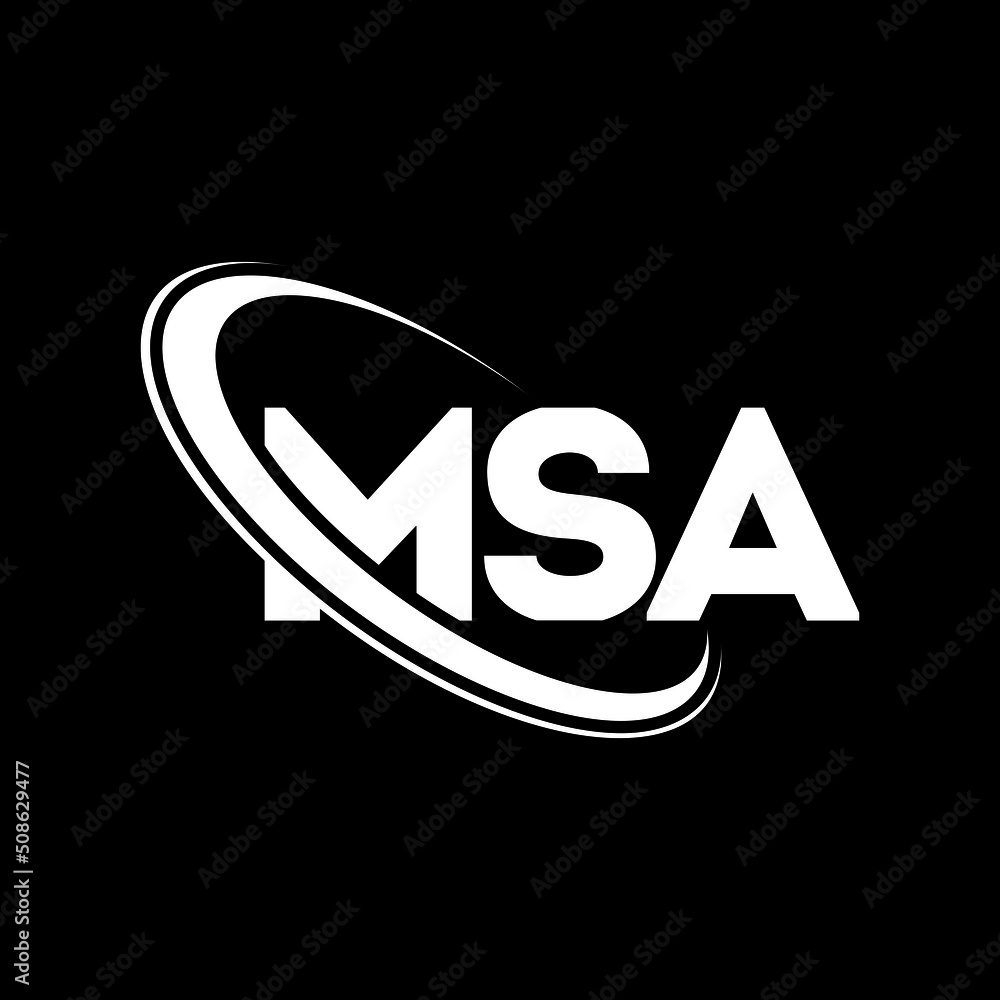 Vetor de MSA logo. MSA letter. MSA letter logo design. Initials MSA ...