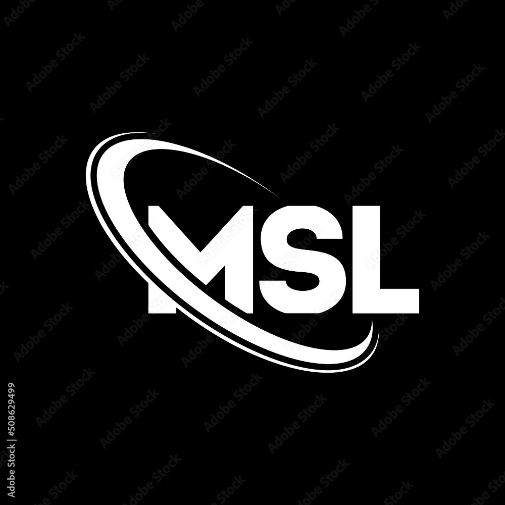 MSL logo. MSL letter. MSL letter logo design. Initials MSL logo linked ...