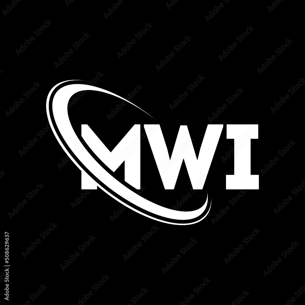 MWI logo. MWI letter. MWI letter logo design. Initials MWI logo linked ...