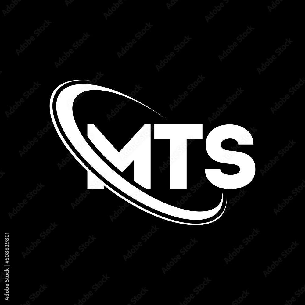 MTS logo. MTS letter. MTS letter logo design. Initials MTS logo linked ...