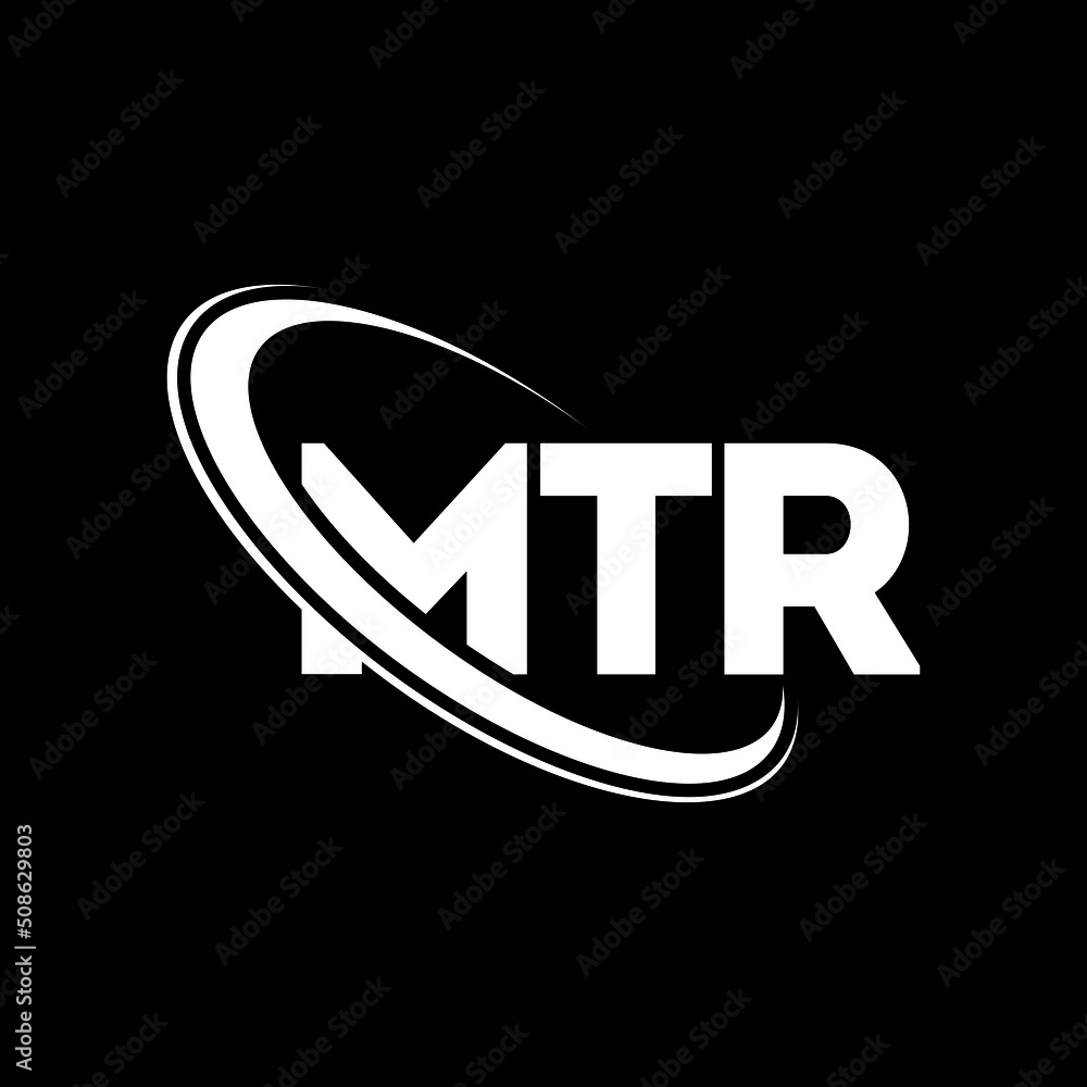 MTR logo. MTR letter. MTR letter logo design. Initials MTR logo linked ...