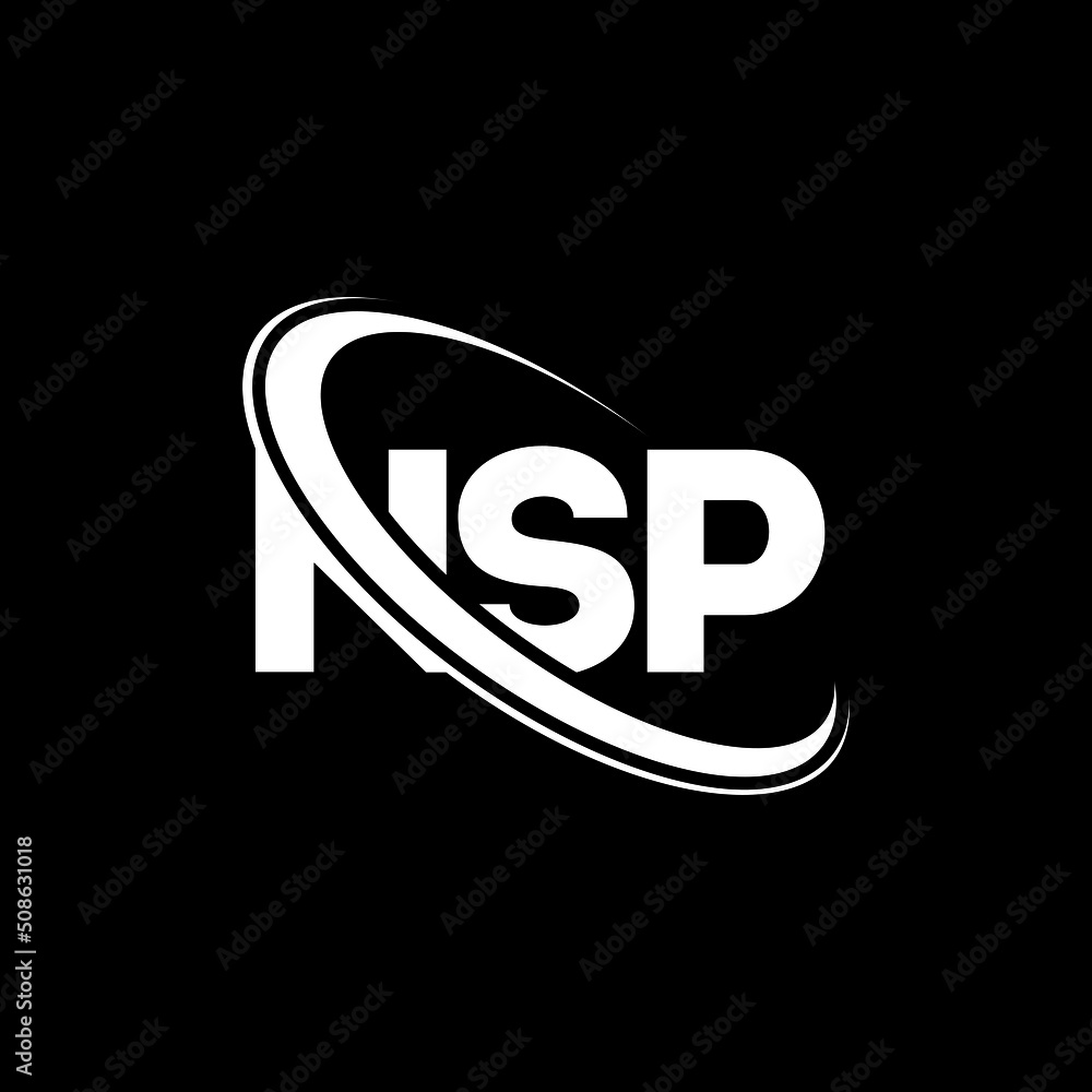 NSP logo. NSP letter. NSP letter logo design. Initials NSP logo linked ...