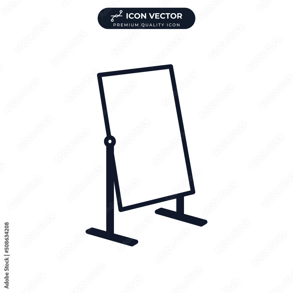 mirror icon symbol template for graphic and web design collection logo ...