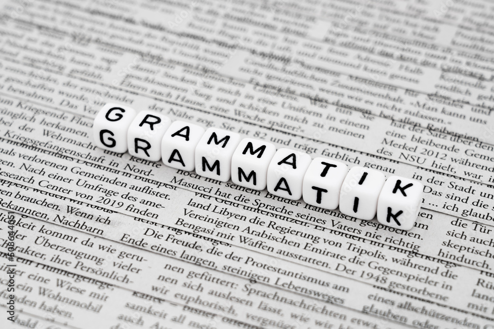 Grammatik Stock Photo | Adobe Stock