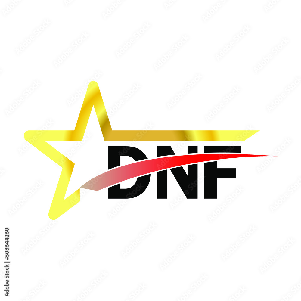 DNF letter logo design. DNF creative letter logo. simple and modern letter logo. DNF alphabet ...