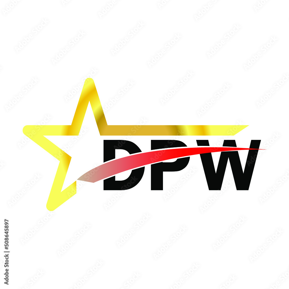 DPW letter logo design. DPW creative letter logo. simple and modern ...