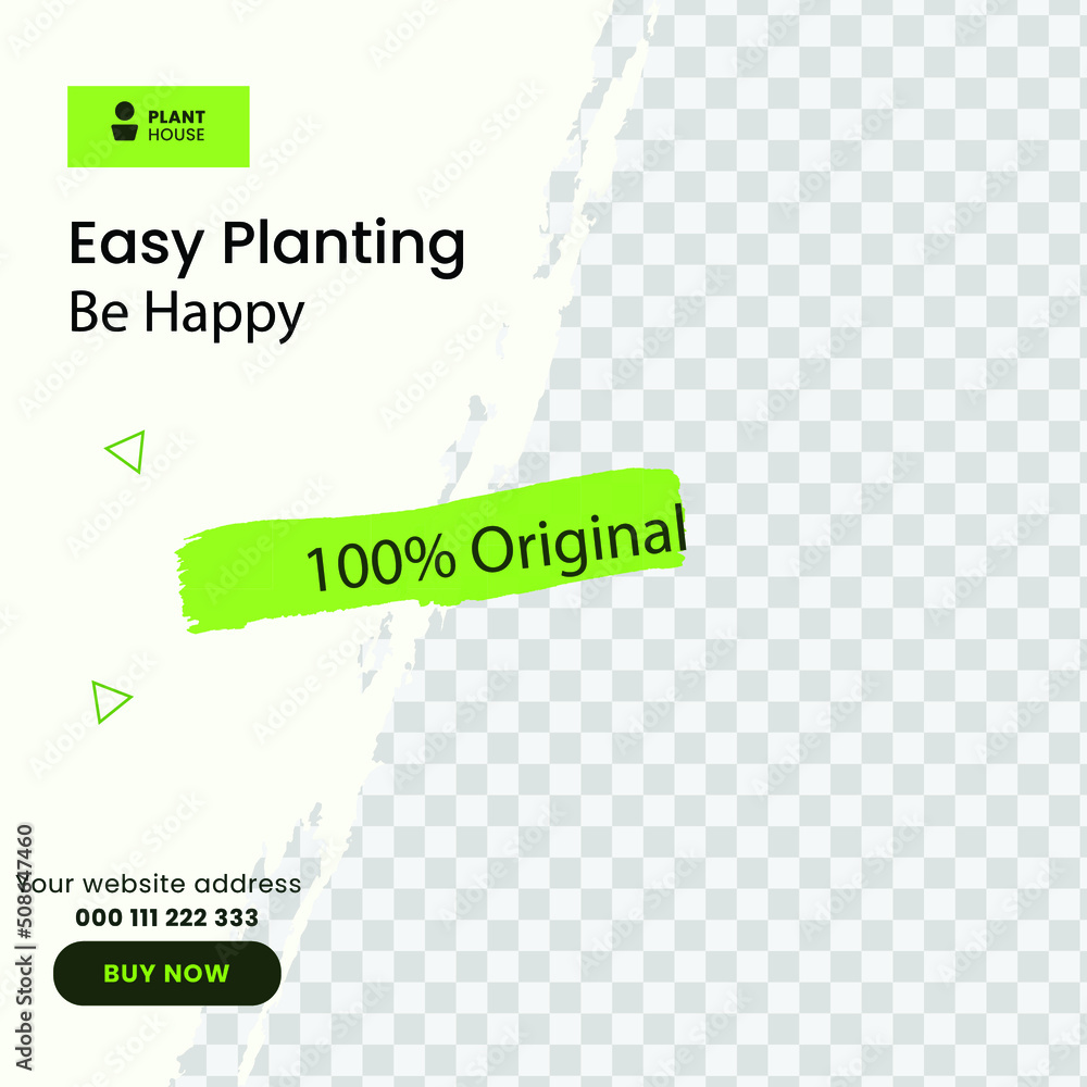 Greenery banner design for plant shop or product promotion Stock Vector ...