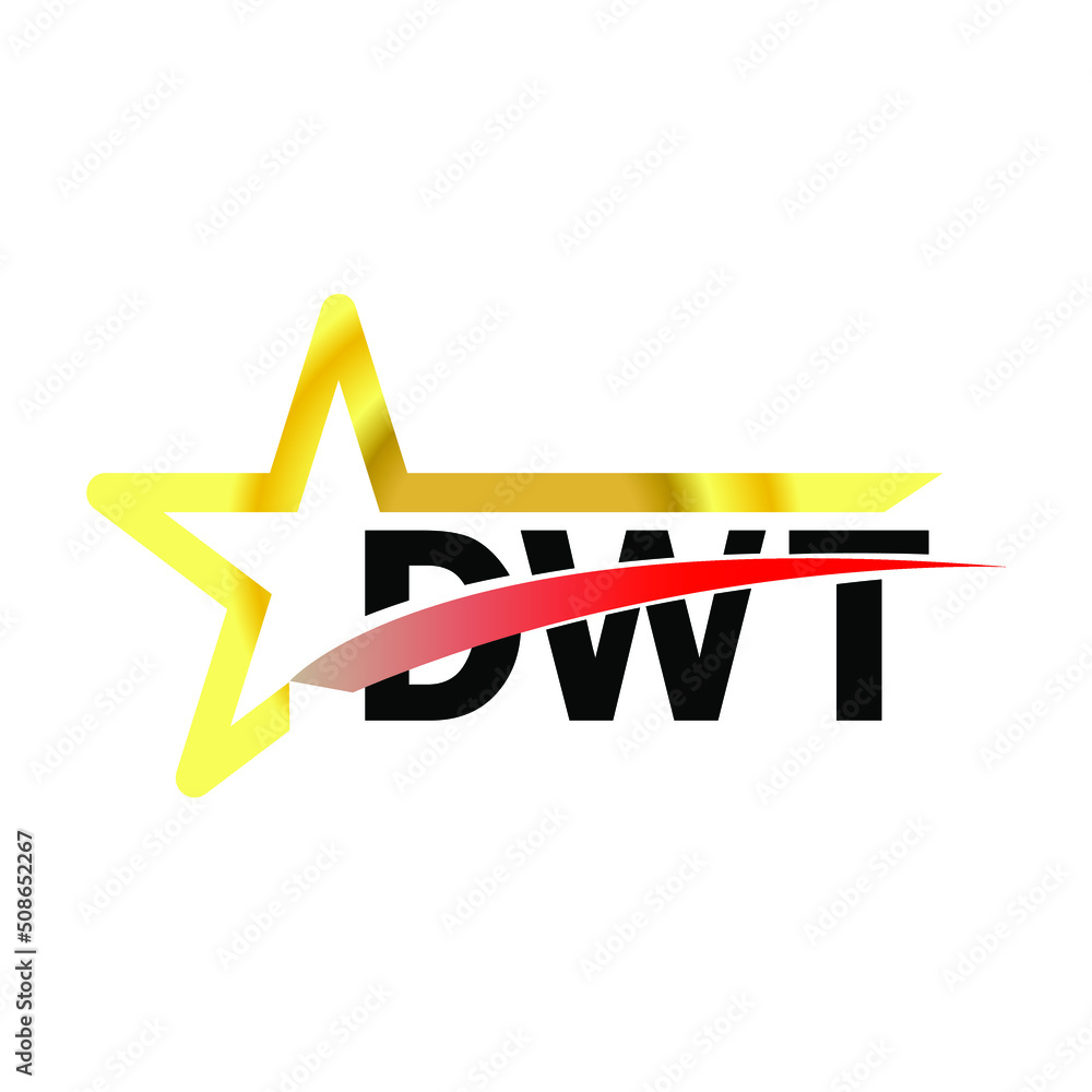 DWT letter logo design. DWT creative letter logo. simple and modern ...