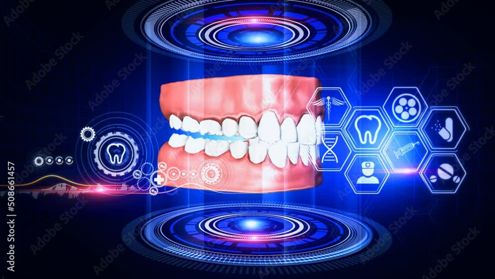 Human Teeth Analysis Virtual Reality A virtual reality 3d graphics ...