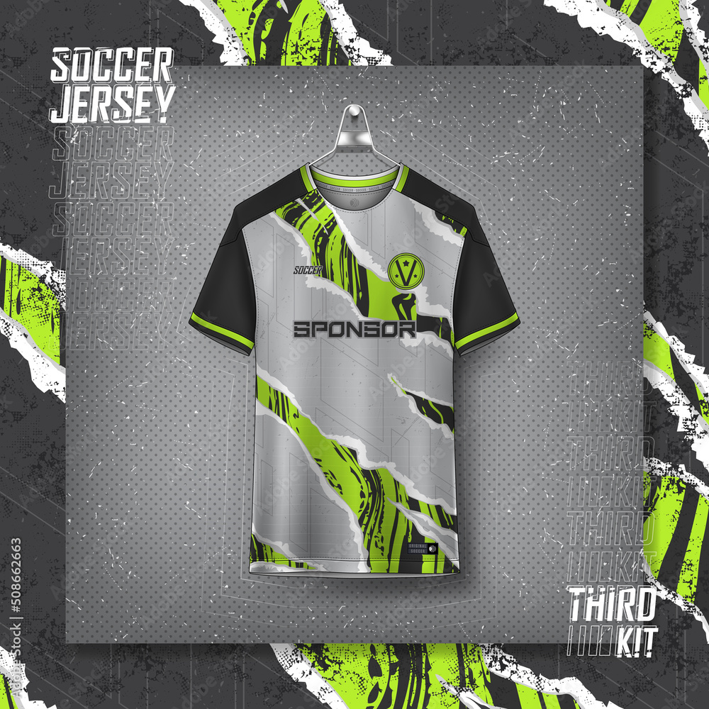 Soccer jersey design for sublimation, sport t shirt design Stock Vector ...