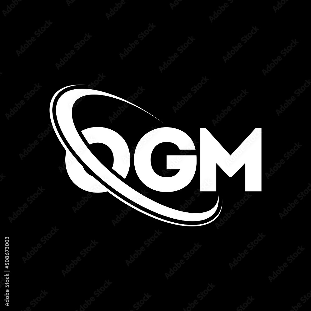 OGM logo. OGM letter. OGM letter logo design. Initials OGM logo linked ...