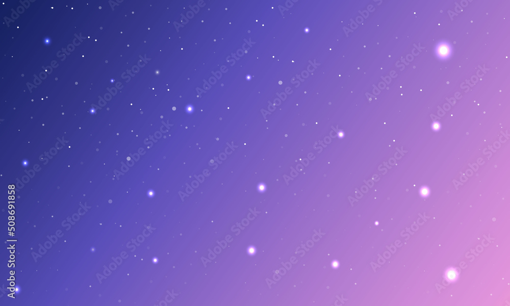 Stars on a night sky background Stock Vector | Adobe Stock