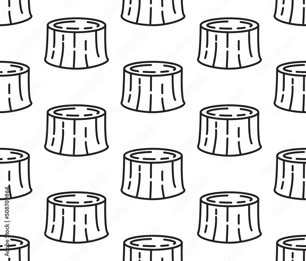 Tree rings forest.Seamless tree stump pattern.Cutting down live tree ...