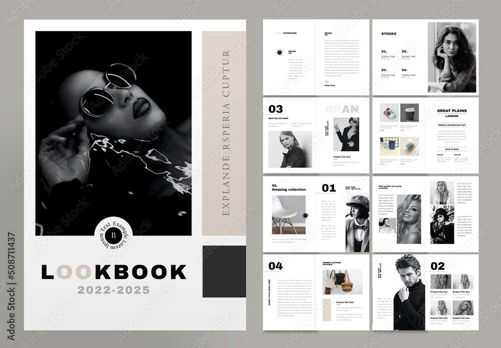 Lookbook Layout Stock Template | Adobe Stock
