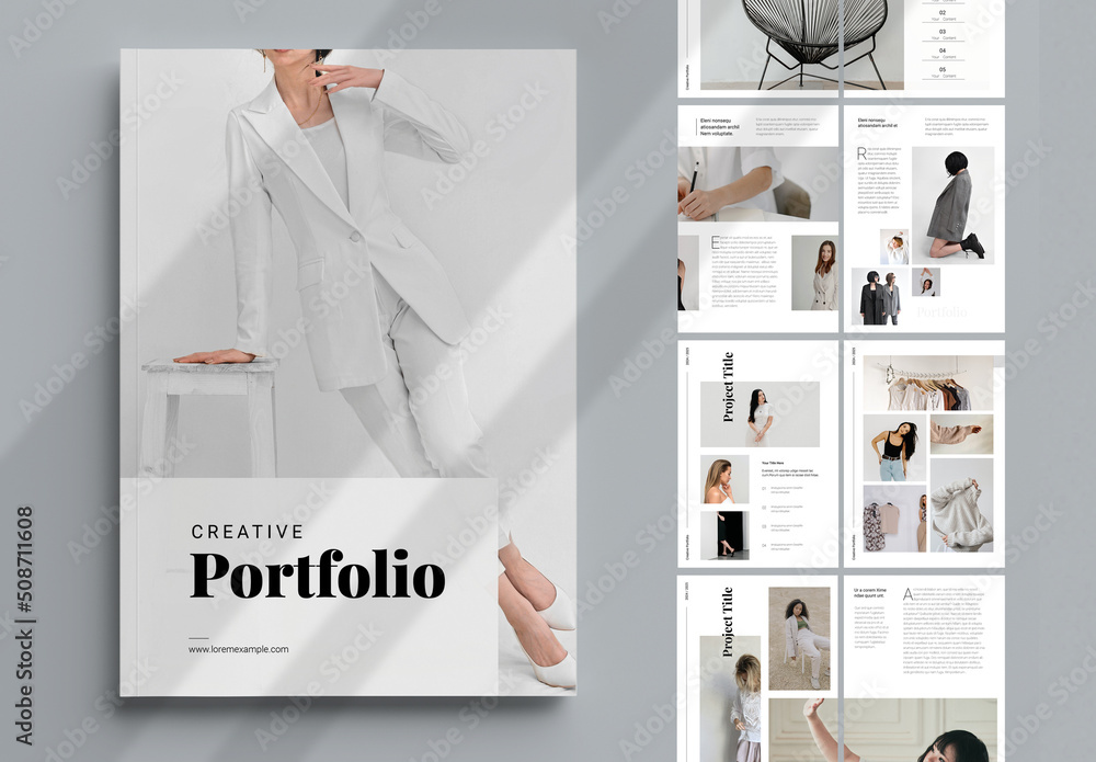 Creative Portfolio Layout Stock Template | Adobe Stock