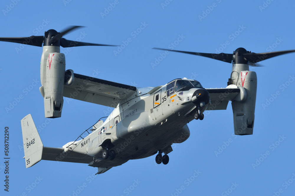 Kanagawa, Japan - April 23, 2022:United States Navy Bell Boeing CMV-22B ...