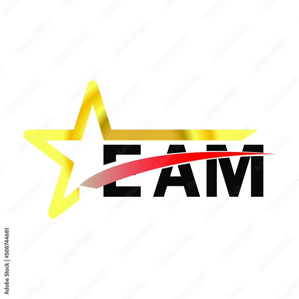 Vektorová grafika „EAM letter logo design. EAM creative letter logo ...
