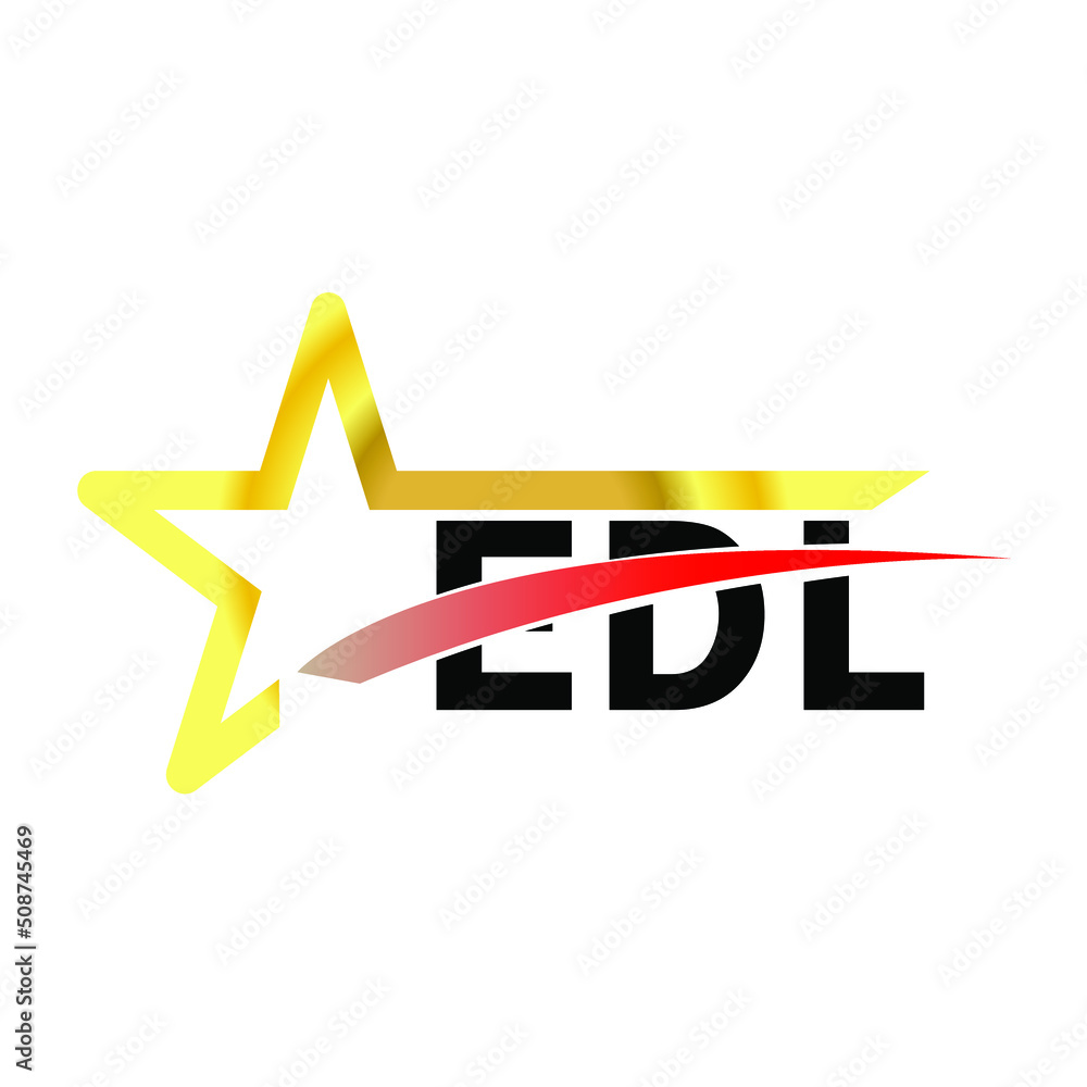 EDL letter logo design. EDL creative letter logo. simple and modern ...