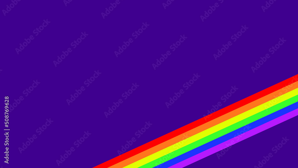 Purple background with rainbow stripes. LGBTQ concept background. Stock ...