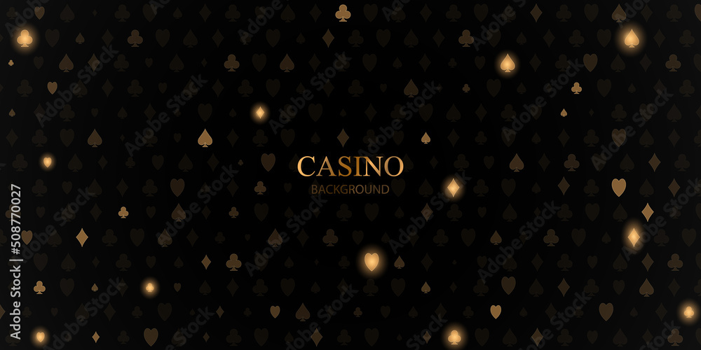 VIP vector illustration of a casino game background with playing ...