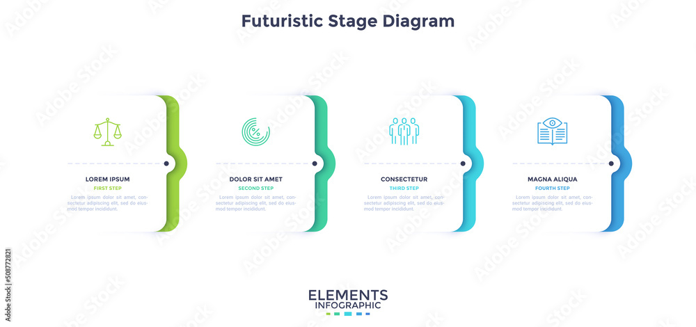 Modern Infographic Vector Futuristic Template Stock Vector | Adobe Stock