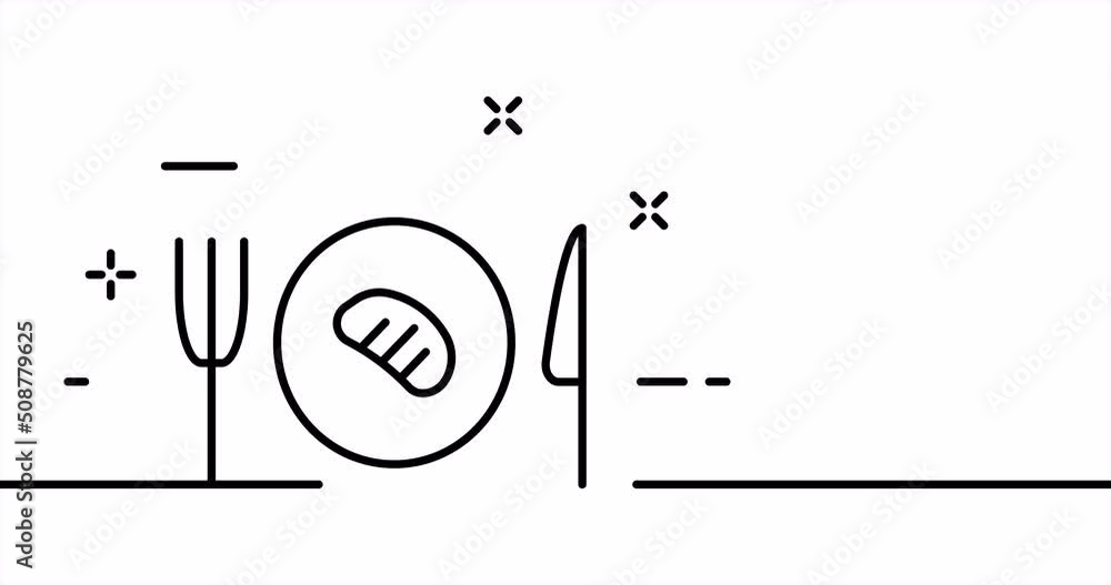 Continuous line art drawing rest. Single line drawing, solid line ...