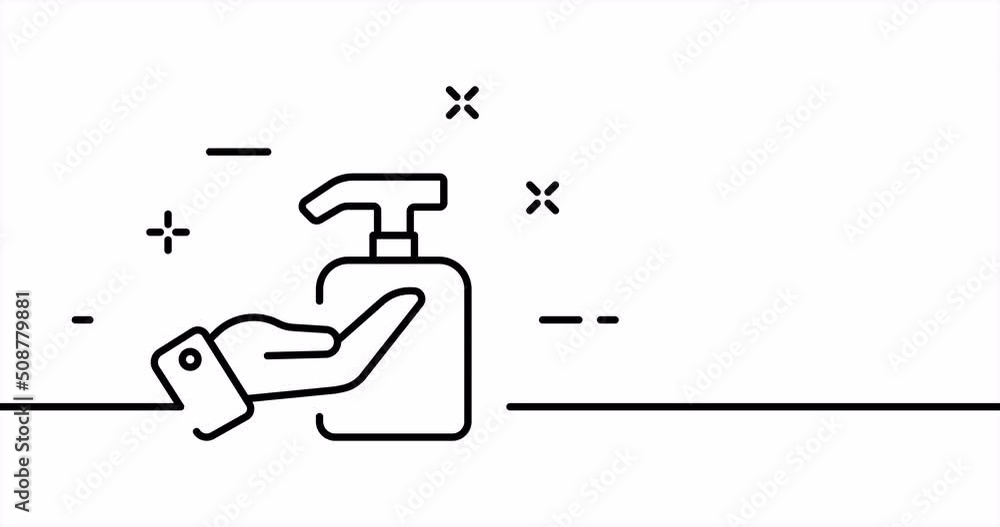 Continuous line art drawing medicine. Single line drawing, solid line ...