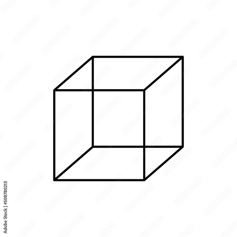 Cube vector icon. Cube symbol on a white background. Vector ...
