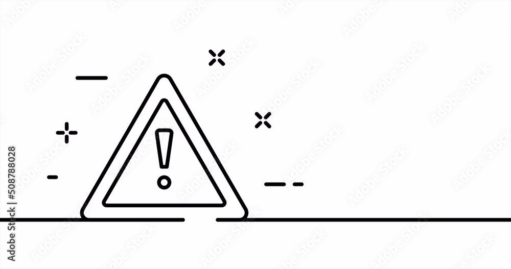 Warning sign. Danger, attention, exclamation mark, traffic ...