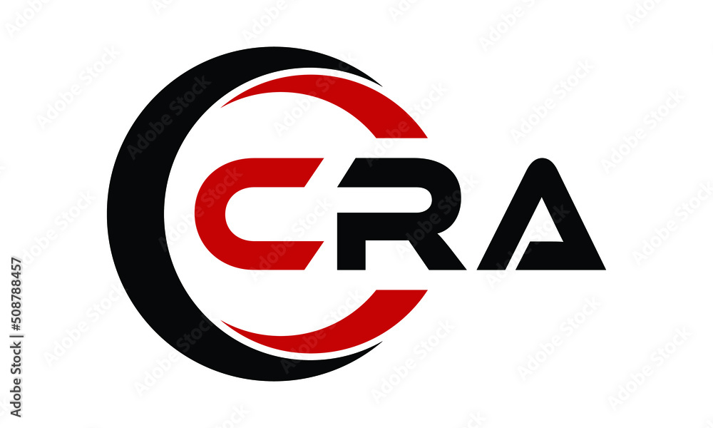 CRA swoosh three letter logo design vector template | monogram logo ...
