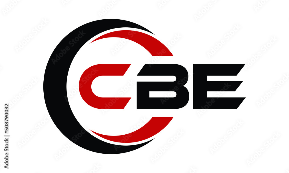 CBE swoosh three letter logo design vector template | monogram logo ...