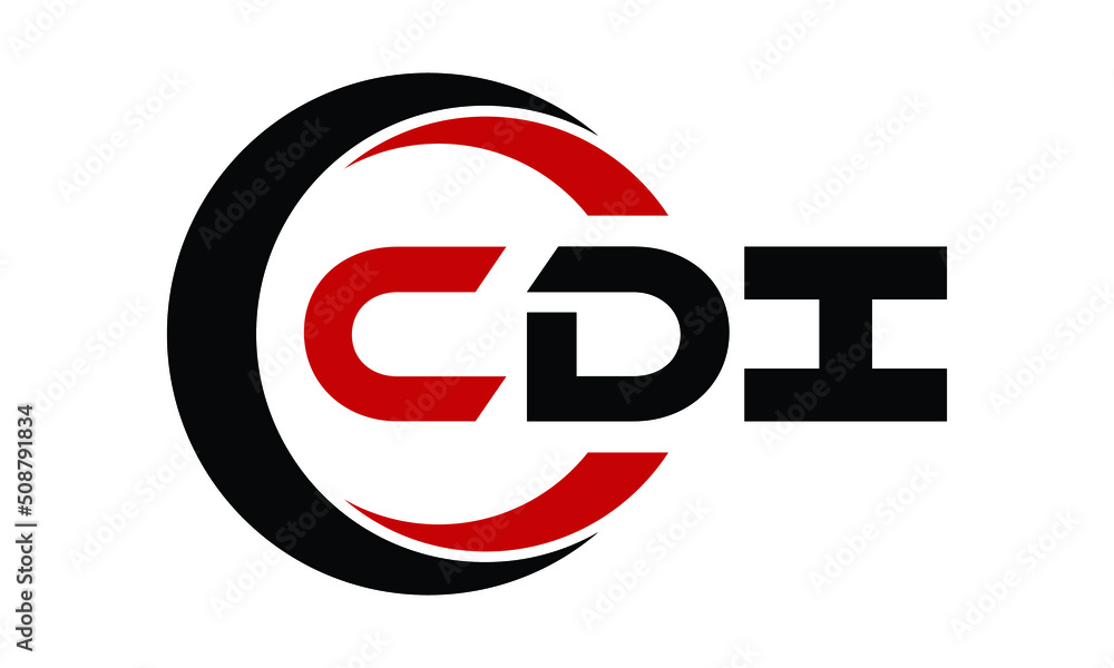 CDI swoosh three letter logo design vector template | monogram logo ...