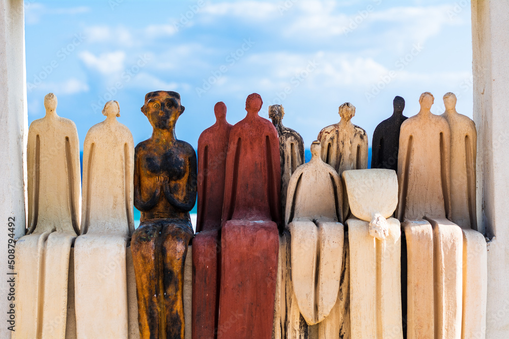 Ayia Napa, Cyprus - 22-may-2022: Sculptures Museum in the city Ayia ...