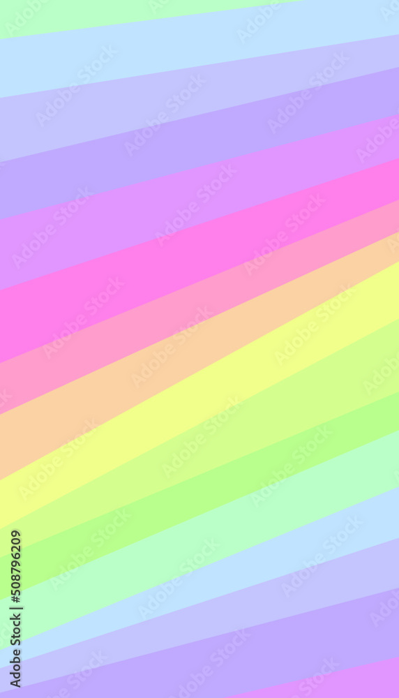 Minimal abstract geometric background. Pastel rainbow stripes ...