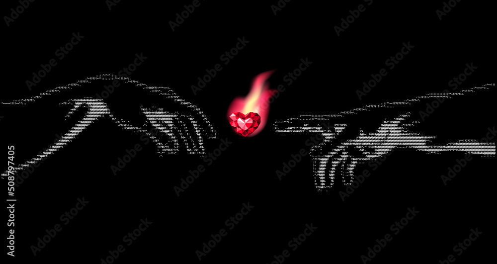 Hands of God and Adam going to touch together. Concept Divine touch and ...